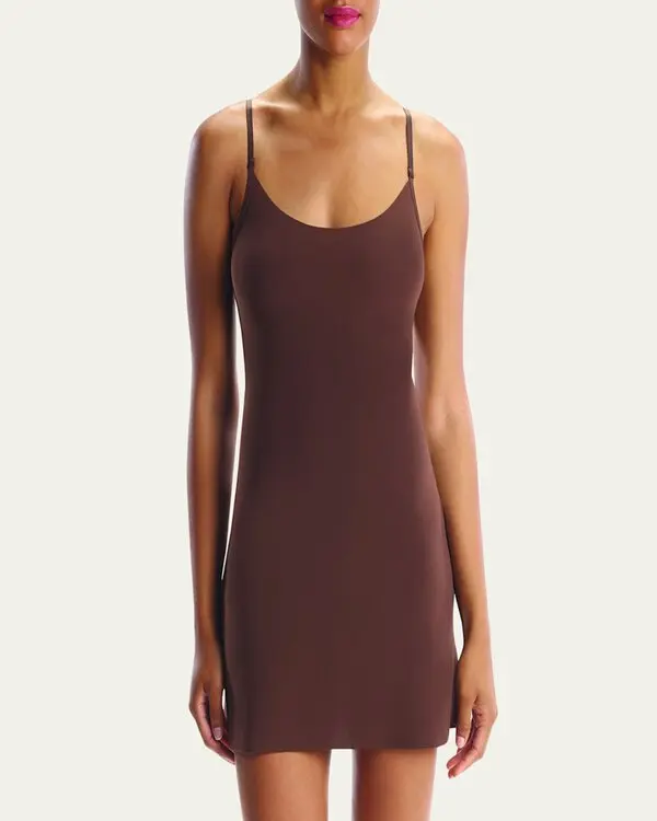Commando Scoop-neck Mini Camisole Slip - Mocha