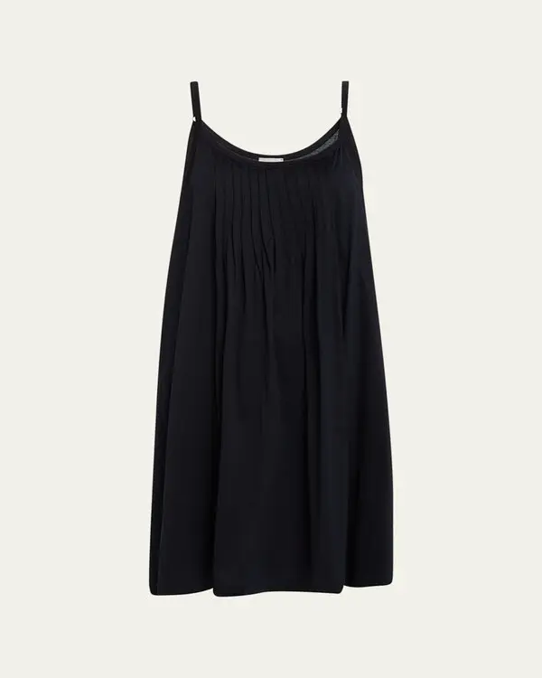 Hanro Juliet Pleated Chemise - Black