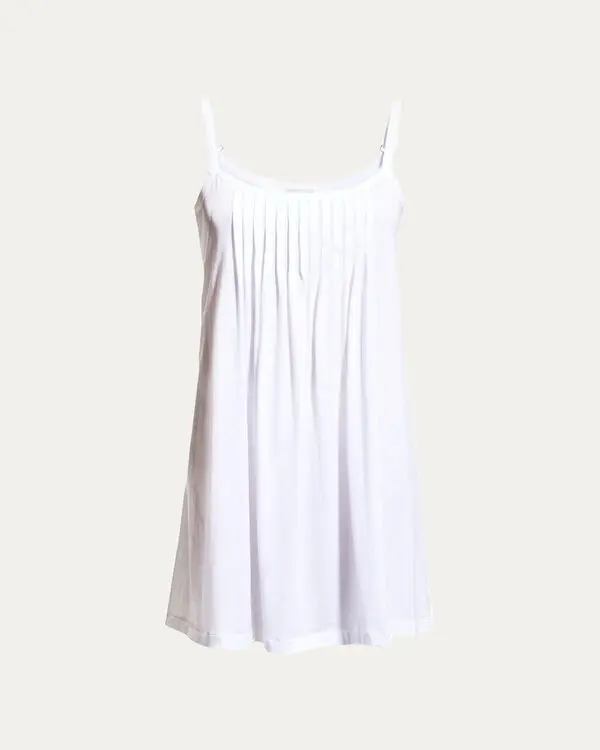 Hanro Juliet Pleated Chemise - White