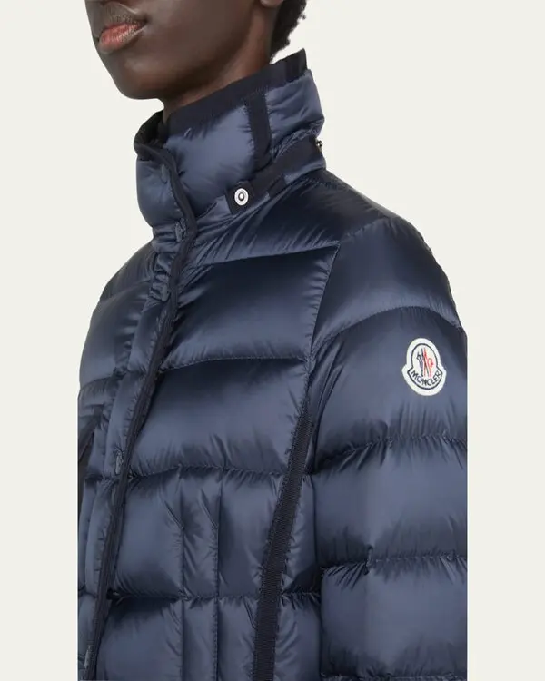 Moncler Hermine Hooded Puffer Jacket - Navy