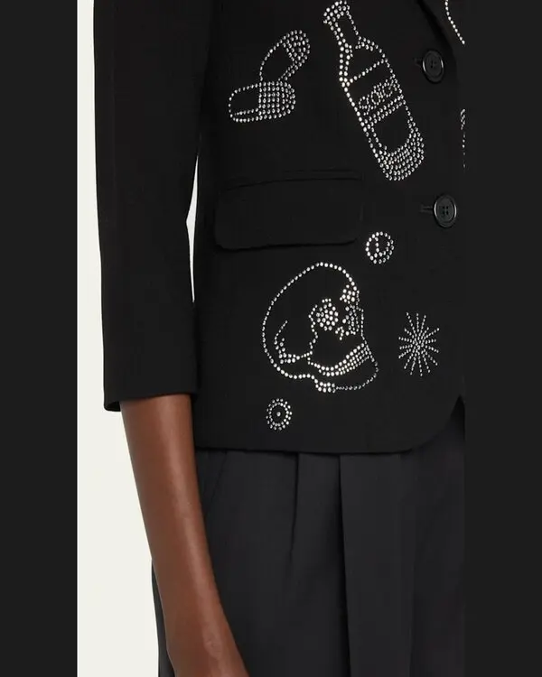 Libertine Party Skulls Gabardine Blazer
