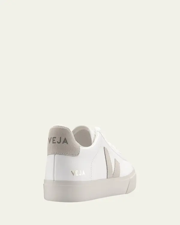 VEJA Campo Leather Low-top Sneakers - White/grey
