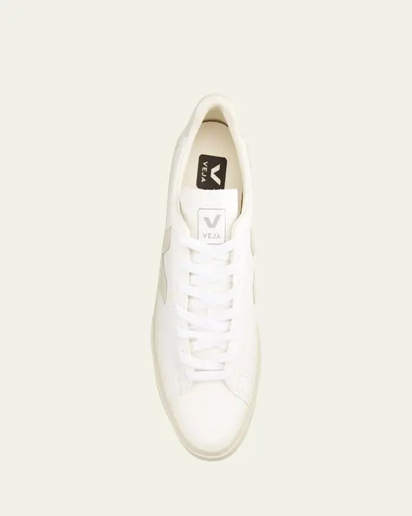 VEJA Campo Leather Low-top Sneakers - White/grey