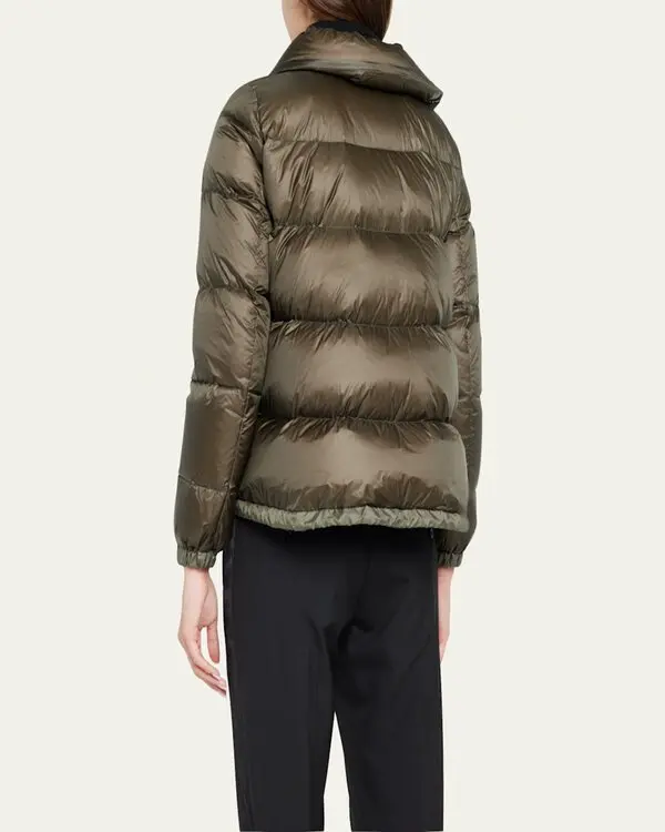 Sacai Quilted Short Puffer Jacket - Dnavy