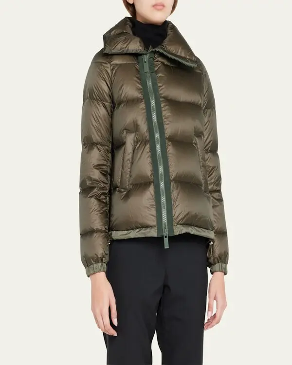 Sacai Quilted Short Puffer Jacket - Dnavy