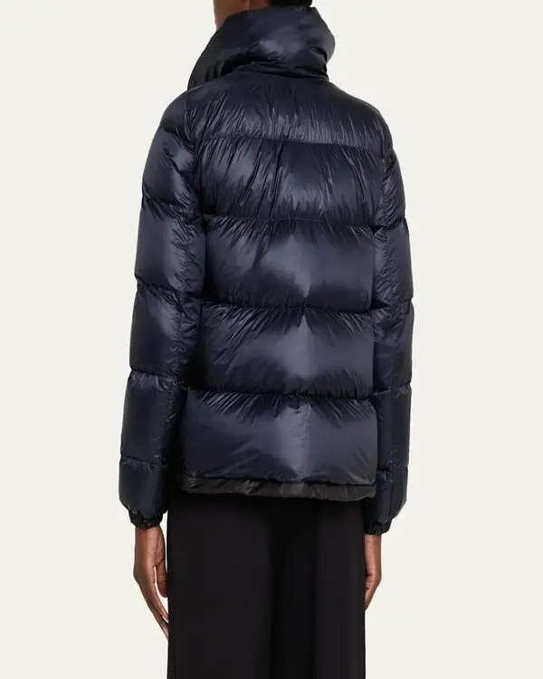 Sacai Quilted Short Puffer Jacket - Dnavy