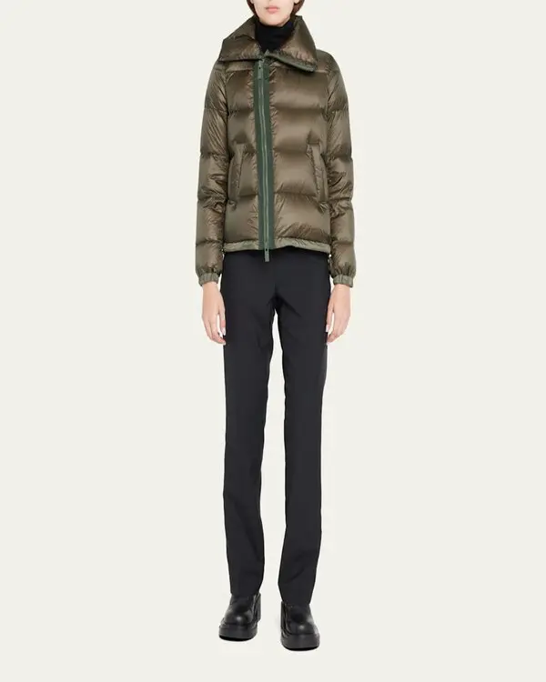 Sacai Quilted Short Puffer Jacket - Dnavy