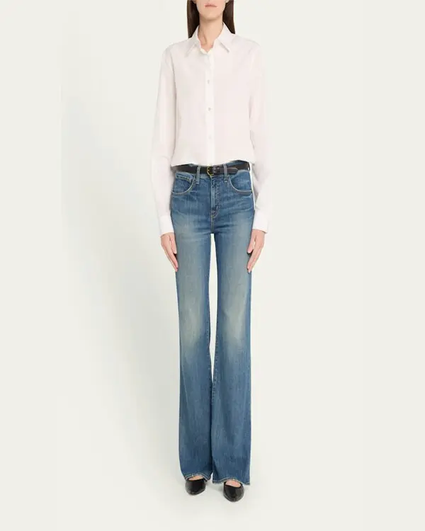 NILI LOTAN Celia Bootcut Jeans - Blue