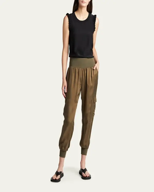 Cinq À Sept Lenore Sleeveless Silk Top - Black