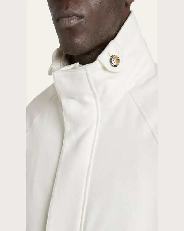Loro Piana Icer Cashmere Jacket - White | Editorialist