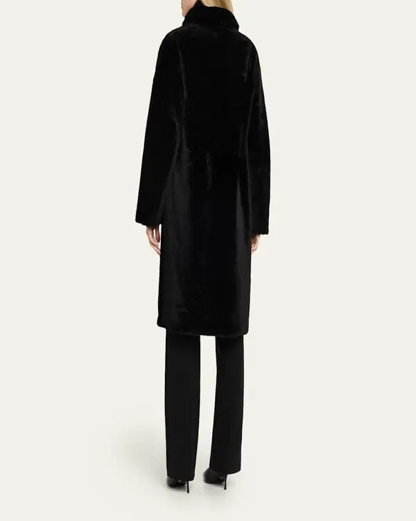 YVES SALOMON Lamb Shearling Long Coat
