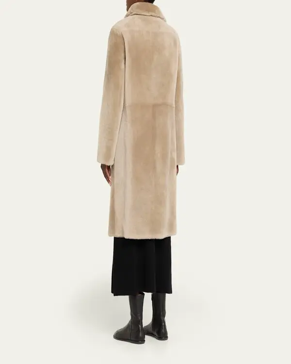 YVES SALOMON Lamb Shearling Long Coat