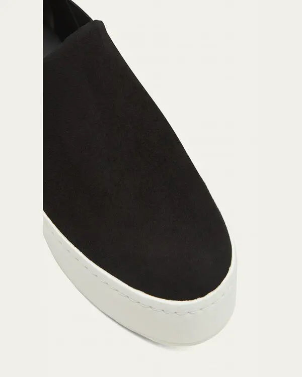 Vince Warren Suede Platform Sneakers - Black