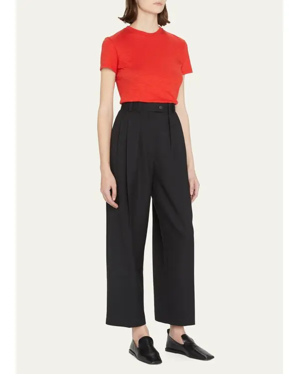 Theory Tiny Tee 2 Organic Cotton Top - Peach
