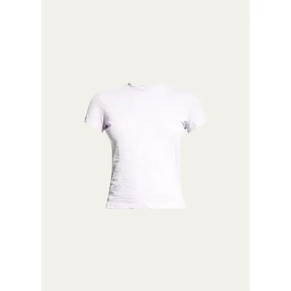 Theory Tiny Tee 2 Organic Cotton Top - Peach