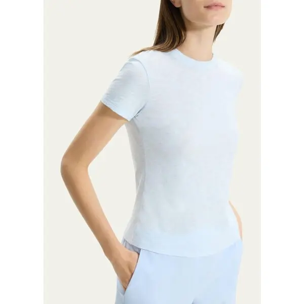 Theory Tiny Tee 2 Organic Cotton Top - Peach