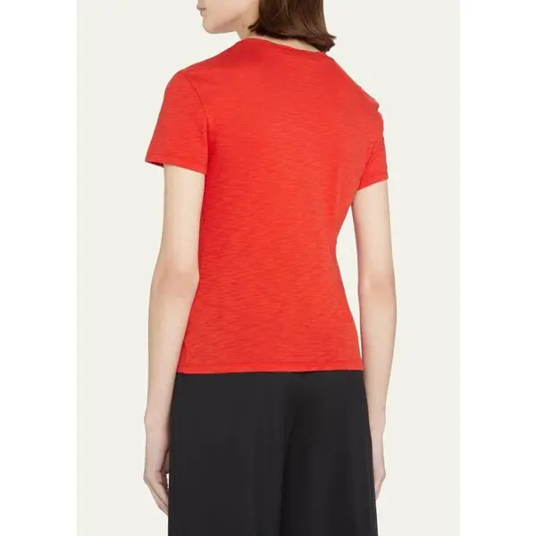 Theory Tiny Tee 2 Organic Cotton Top - Peach