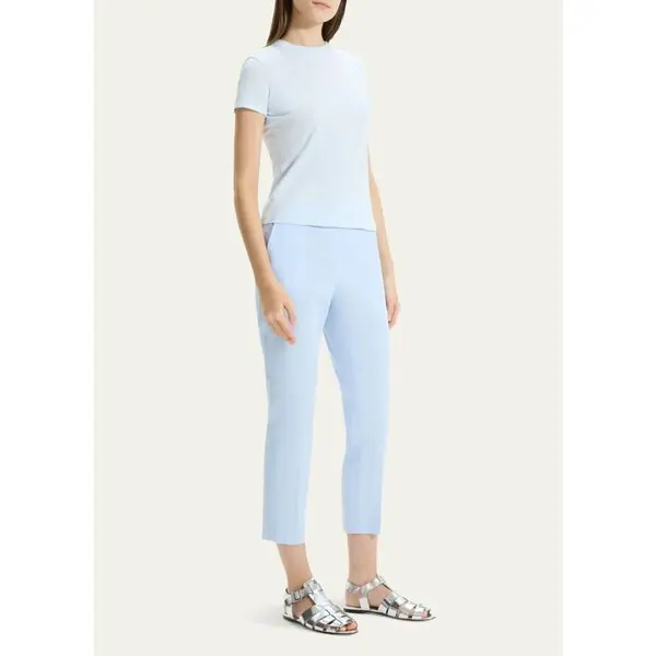 Theory Tiny Tee 2 Organic Cotton Top - Peach