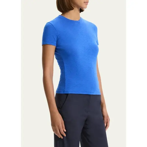 Theory Tiny Tee 2 Organic Cotton Top - Peach