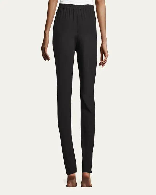 Eskandar Slim-leg Silk Trousers