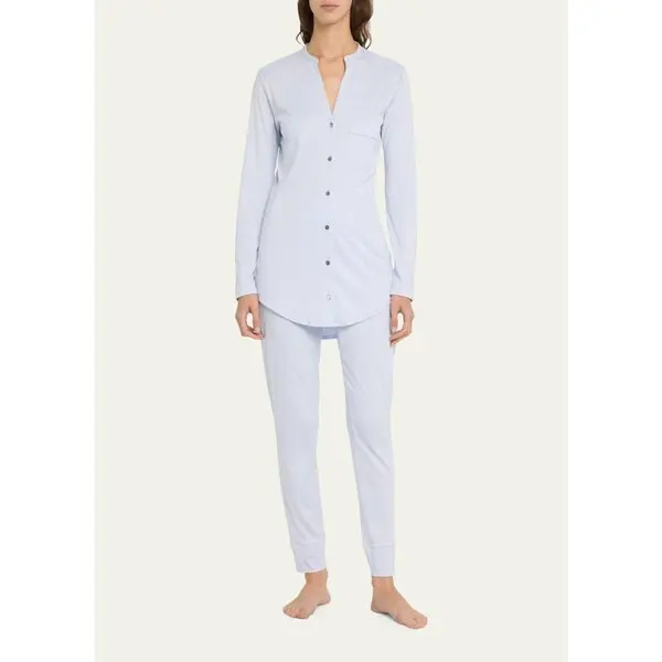 Hanro Pure Essence Two-piece Pajama Set - Black
