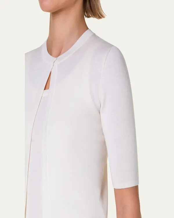 Akris Half-sleeve Cardigan - Black