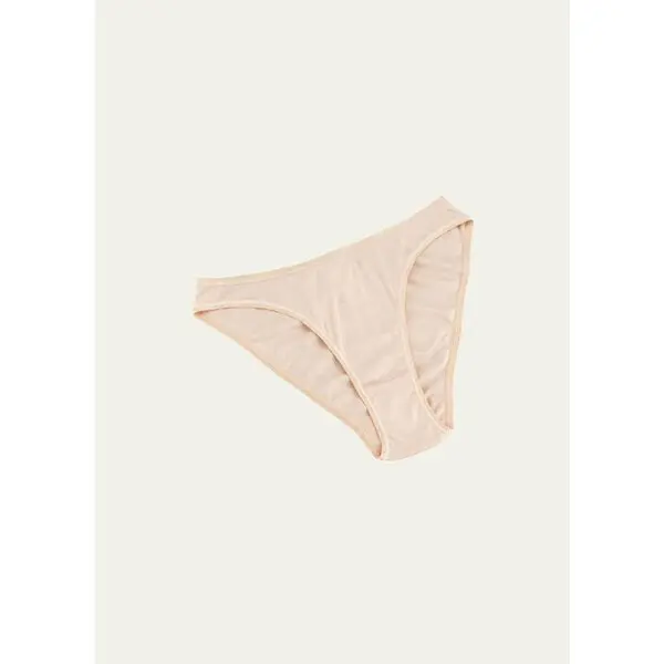 Hanro Seamless High-cut Cotton Briefs - White
