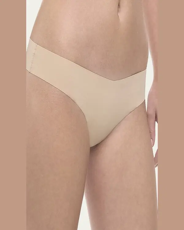 Commando Classic Solid Thong - Beige
