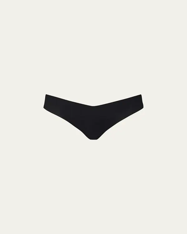 Commando Classic Solid Thong - Black
