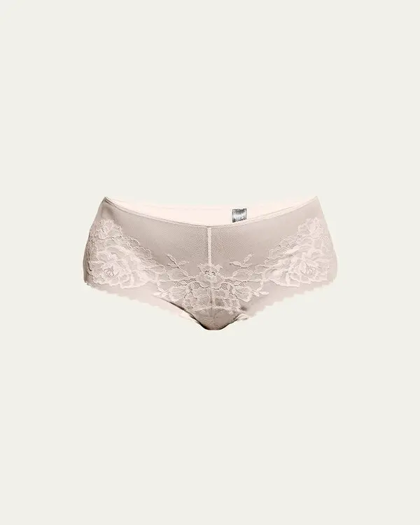 Natori Flora Lace Hipster Briefs - Cameo Rose