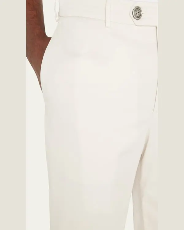 Brunello Cucinelli American Pima Italian-fit Chino Trousers - Beige