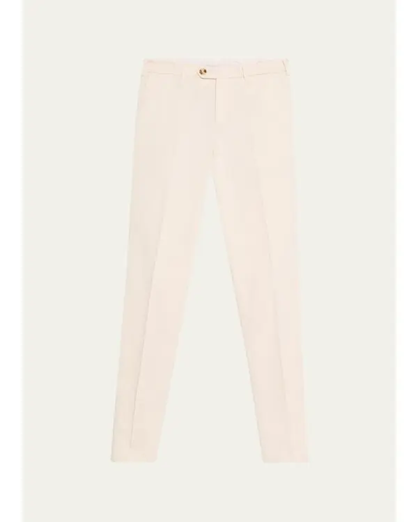 Brunello Cucinelli American Pima Italian-fit Chino Trousers - Off