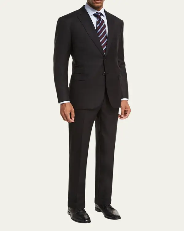 Brioni Essential Virgin Wool Two-piece Suit - Black