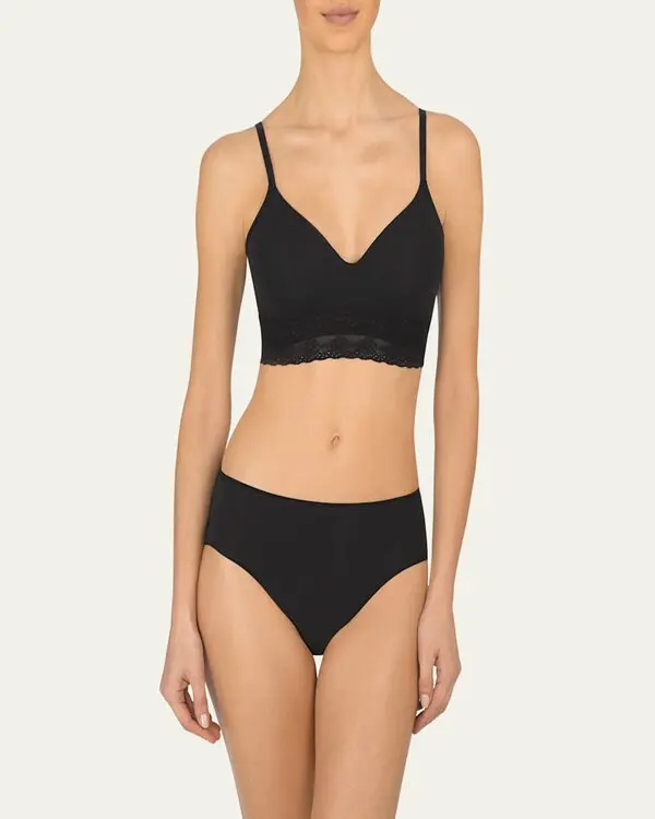 Natori Bliss Perfection Contour Soft-cup Bra - Black