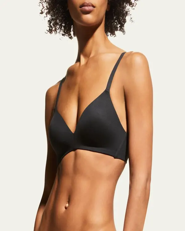 Wacoal How Perfect Soft Cup Wireless Bra - Black