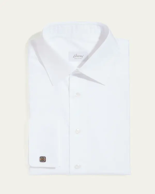 Brioni Wardrobe Essential French-cuff Dress Shirt - White