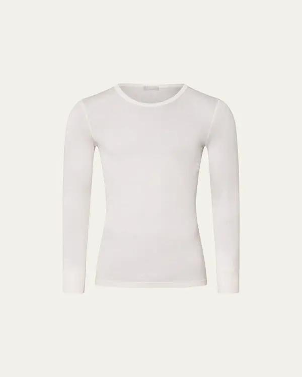 Hanro Woolen Silk Long-sleeve Shirt - Ivory