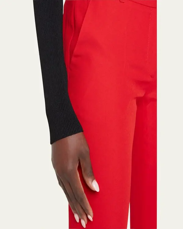 Alexander McQueen Classic Suiting Boot-cut Pants - Black