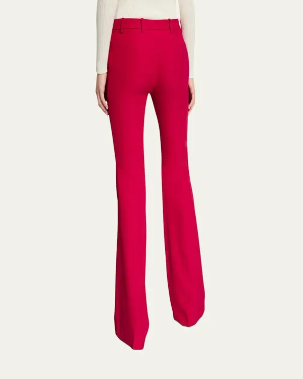 Alexander McQueen Classic Suiting Boot-cut Pants - Black