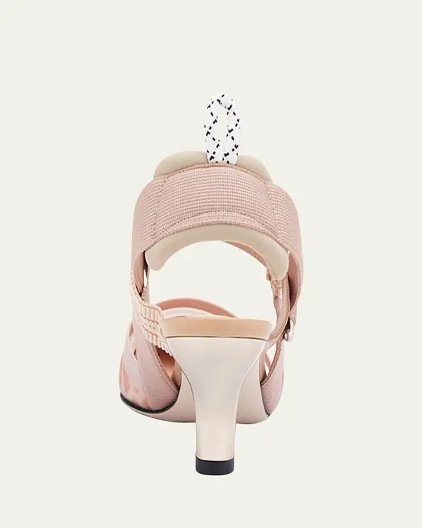 Fendi Colibri 55mm Slingback Pumps - Beige