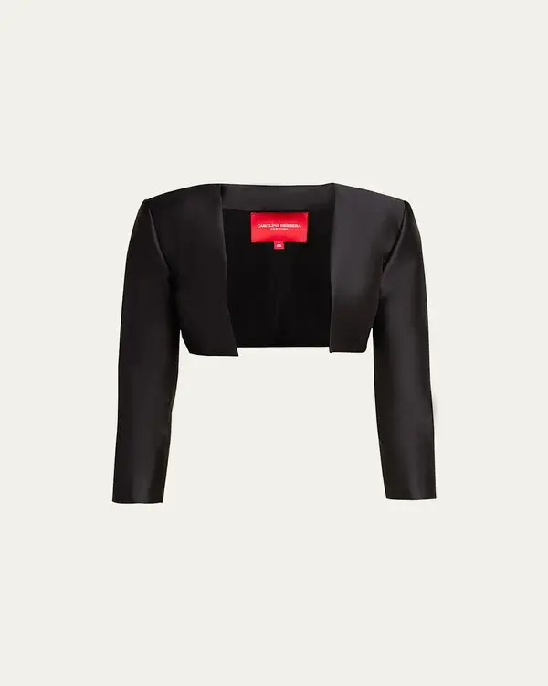Carolina Herrera Icon Mikado Bolero Jacket
