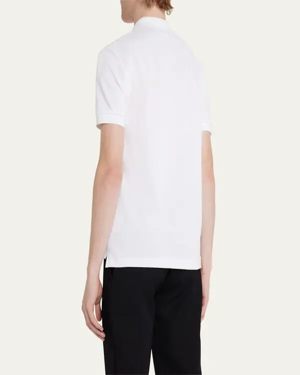 Comme Des Garçons Polo Shirt With Heart - White