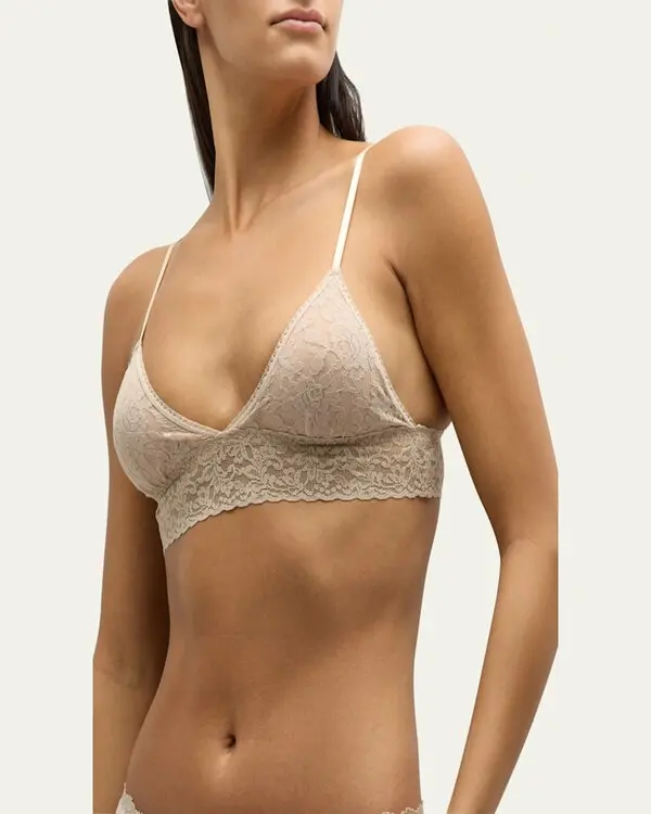Hanky Panky Signature Lace Padded Triangle Bralette - Chai