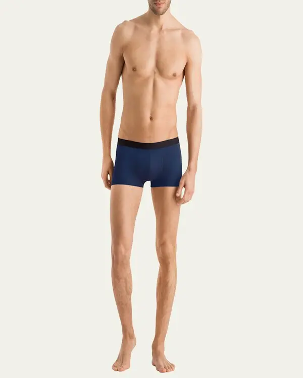 Hanro Micro Touch Boxer Brief - Navy