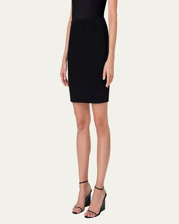 Akris Stretch-jersey Above-knee Skirt