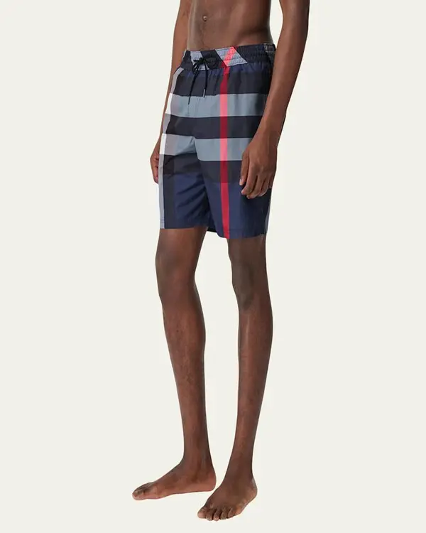 Burberry Guildes Signature Check Swim Trunks