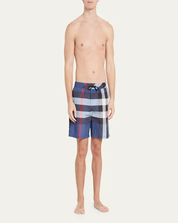 Burberry Guildes Signature Check Swim Trunks