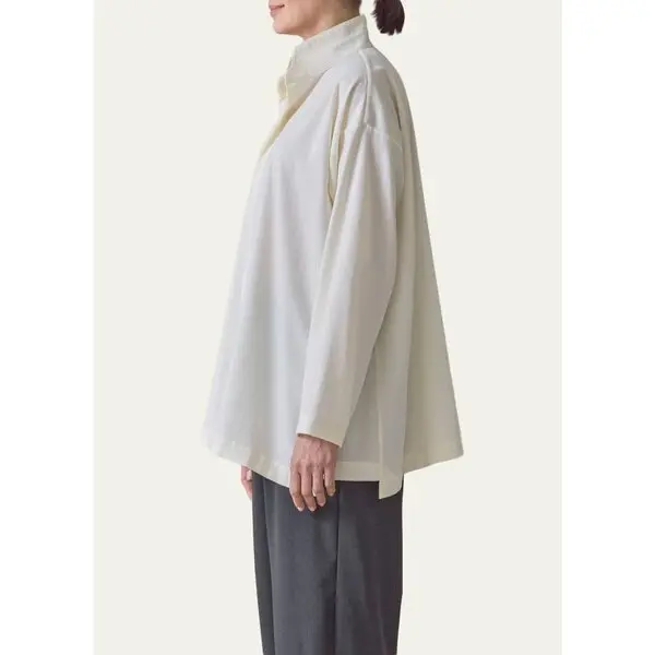 Eskandar Cotton Slim A-line Shirt