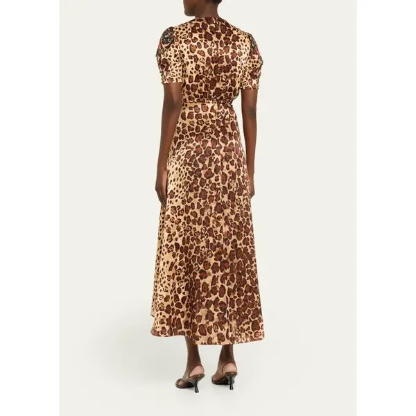 Saloni Lea Printed Maxi Dress