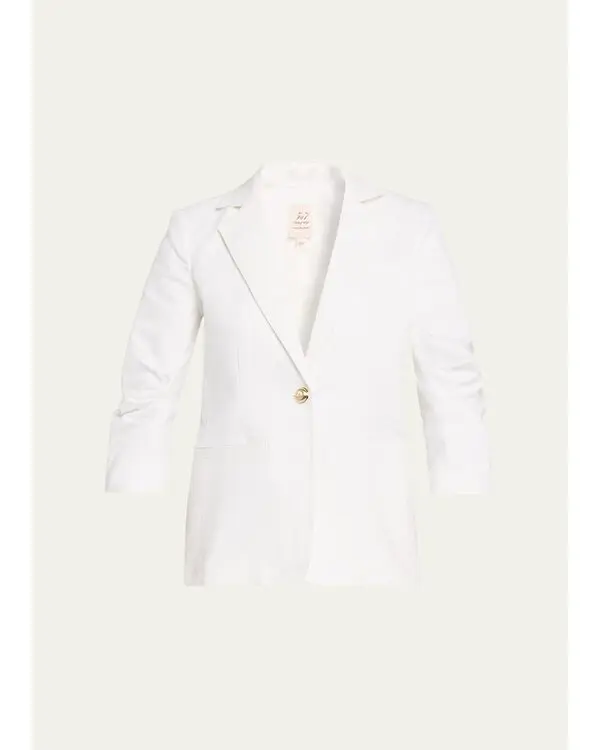Cinq À Sept Khloe Denim Blazer - White